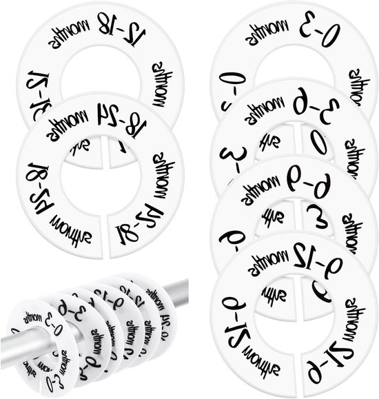 Closet Divider Set of 6 Dividers in Cupboard Sizes for Baby Clothes ...