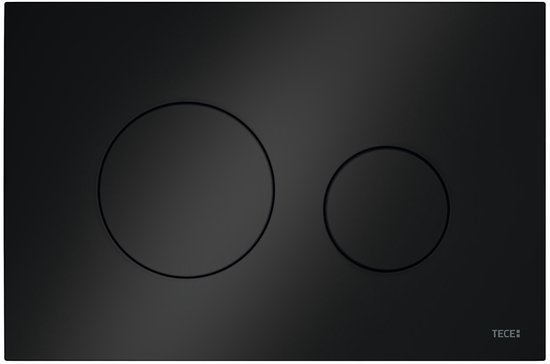 Tece TECEloop WCbedieningsplaat kunststof duospoeltechniek zwart | bol
