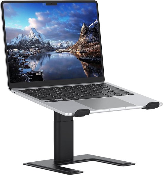 Hoogte verstelbare laptopstandaard voor bureau - Ergonomische notebook ...