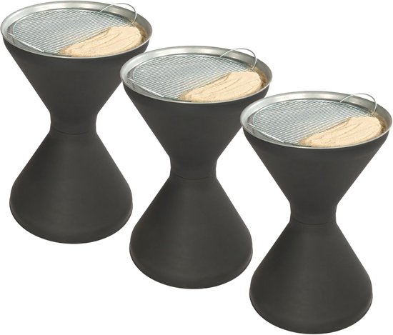 Novaliv 3x staande asbakken voor buiten 60cm hoog 40cm Ø inclusief 3x ...