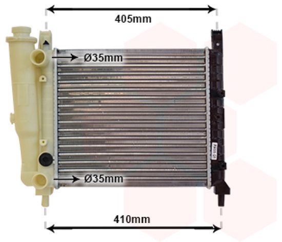 Van Wezel - RADIATOR VOOR FIAT UNO I 1983-1989 | bol