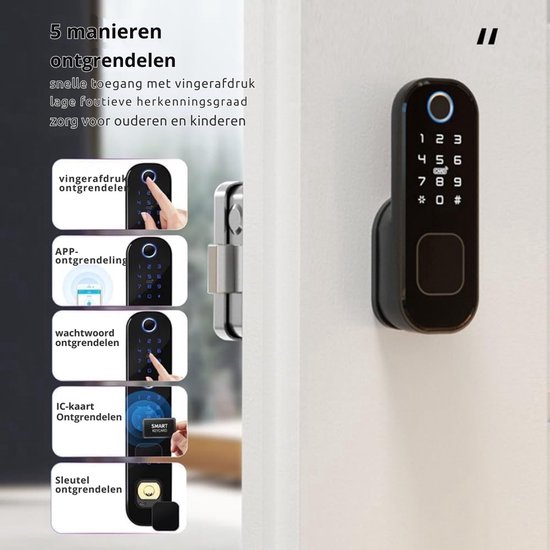 Thuys – Deurslot Buitendeur – Smartlock – Slim Deurslot Met ...