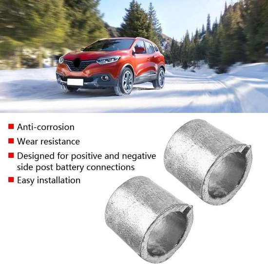 Battery Terminal Sleeves 1 Pair 15mm Converter Adapters for Car Battery ...