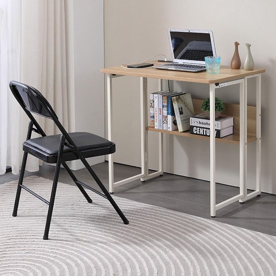 Computertafel - Computerbureau - Laptoptafel - Inklapbaar Kleine Tafel ...
