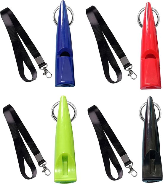 4-delige Set Professionele Hondenfluitjes met Hoge Frequentie - Plastic ...