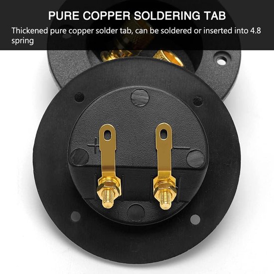 2 Stuks 2-Weg Luidspreker Box Terminal Binding Post Subwoofer Terminal ...