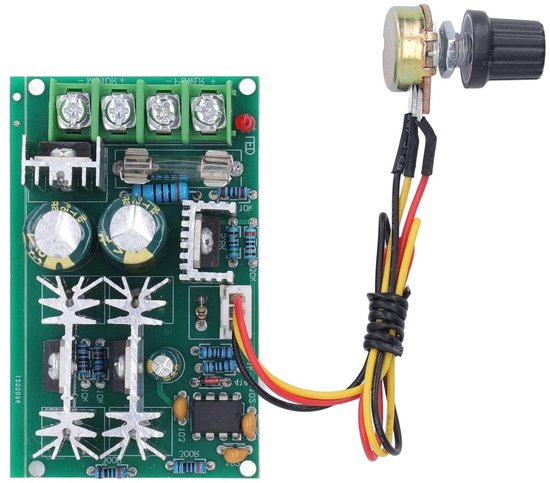 DC Motor Speed Controller 20A Stroomregelaar 12V 24V 36V 48V PWM Module ...