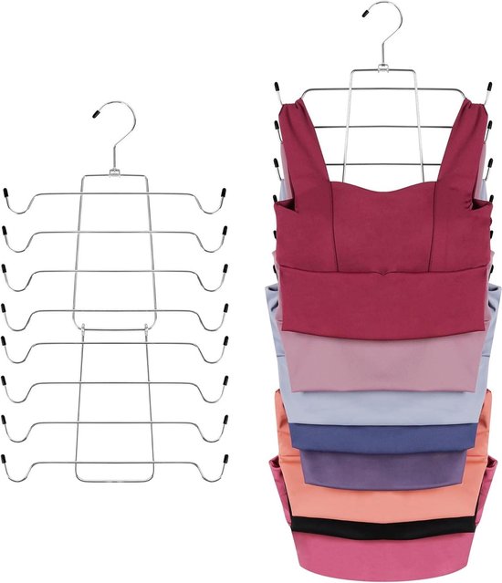 Tanktophangers - Set van 2 | Ruimtebesparende Beha-hangers | Antislip ...