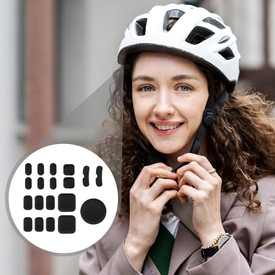 19-delige helm accessoire set inclusief vervangbaar helmkussen en ...