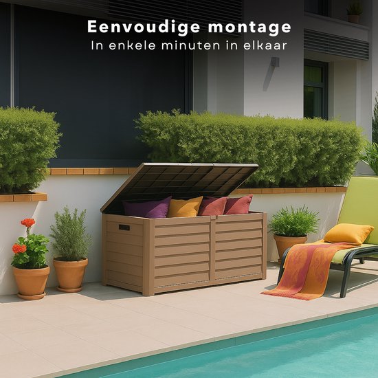 Cheqo® Kussen Opbergbox - Kussenbox - Tuinkussenbox - Tuinkussen Box ...