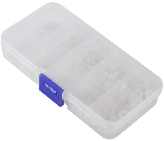 Schroeven moeren sluitringen assortiment kit in doos van 150 stuks met ...