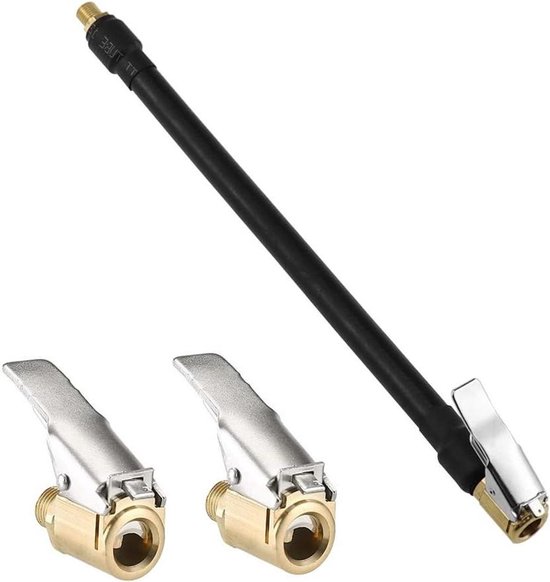 Bandenpomp slang set 20 cm met 2 pompen ventielbandenpomp voor auto ...