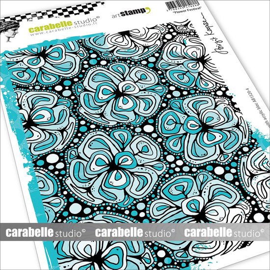 Carabelle Studio Cling Stempel Flower Festival by Birgit Koopsen | bol.com