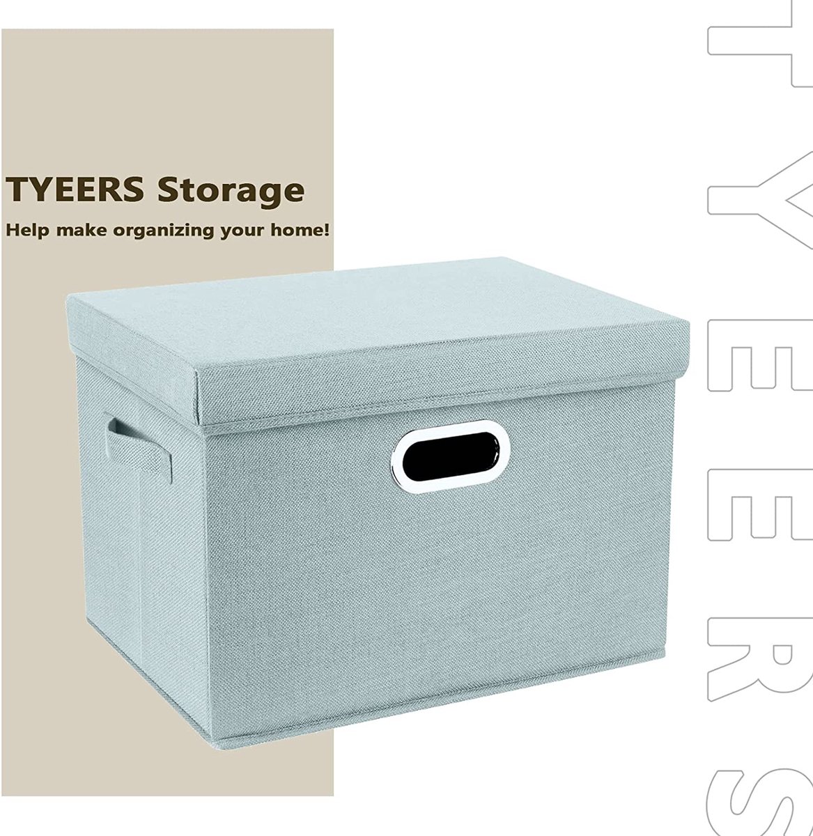 Aqua Spring Opbergdozen met deksel, groot, opbergdozen met deksel voor ...