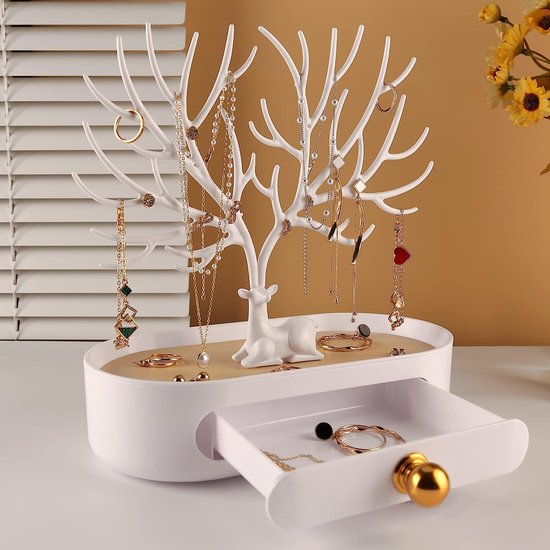 Aluminium handvat gewei sieraden display rek boom toren hangende ring ...