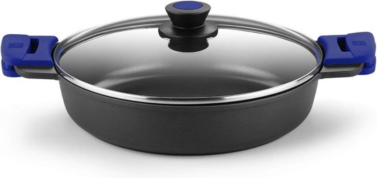 Geavanceerde gegoten aluminium pan met antiaanbaklaag, super versterkt voor... | bol