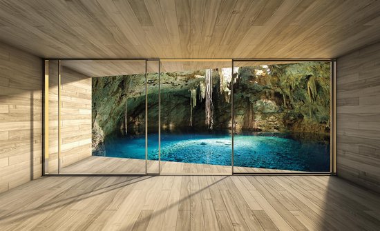 Window Grotto Cave Water Lake Nature Photo Wallcovering | bol.com