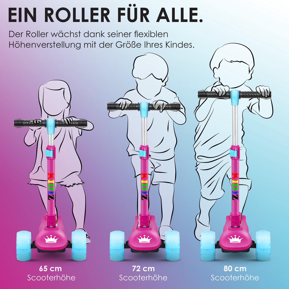 KIDIZ® Kinderstep - Scooter - Kinderscooter - Rollystep -Step X-Pro2 ...