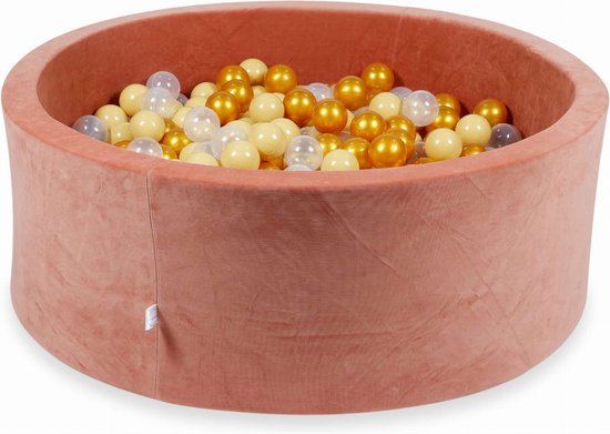 Ballenbak - 110x40cm - 500 ballen - terra, multicolour - rond | bol.com
