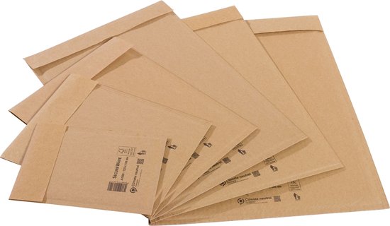 Gerecycleerde enveloppen MD Securepack® SecureWave, papieren vulling ...