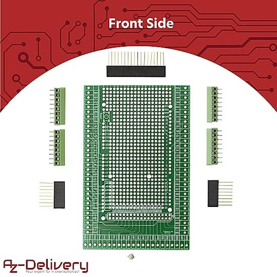 AZDelivery 3 x complete kit Shield Board aansluiting PCB prototype ...