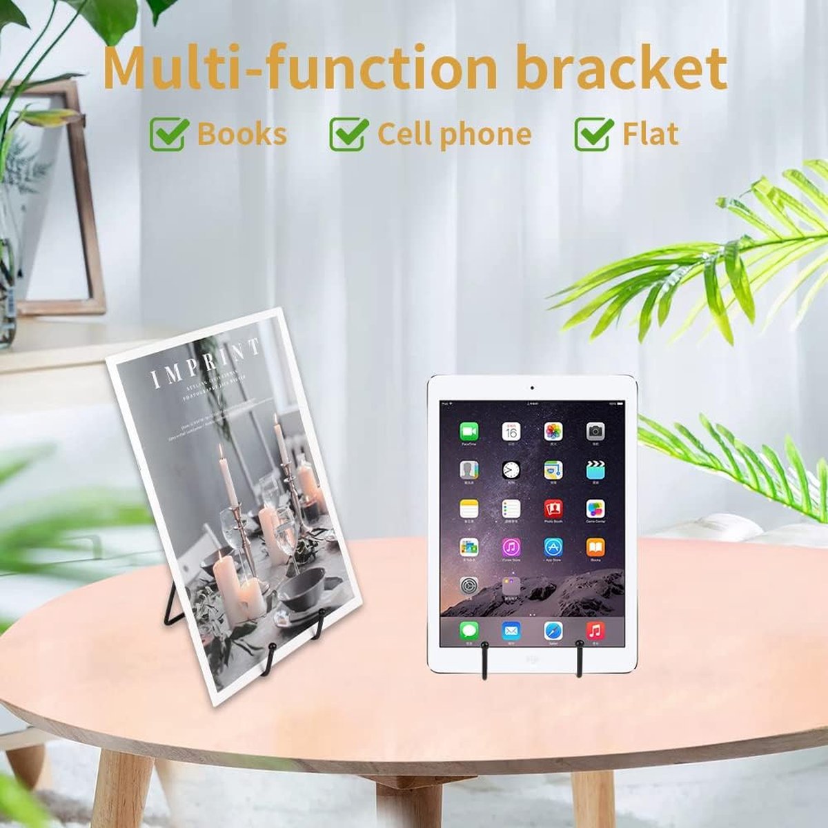 2 stks ijzeren display stand 6 inch zwart metalen bord stand ezel ...