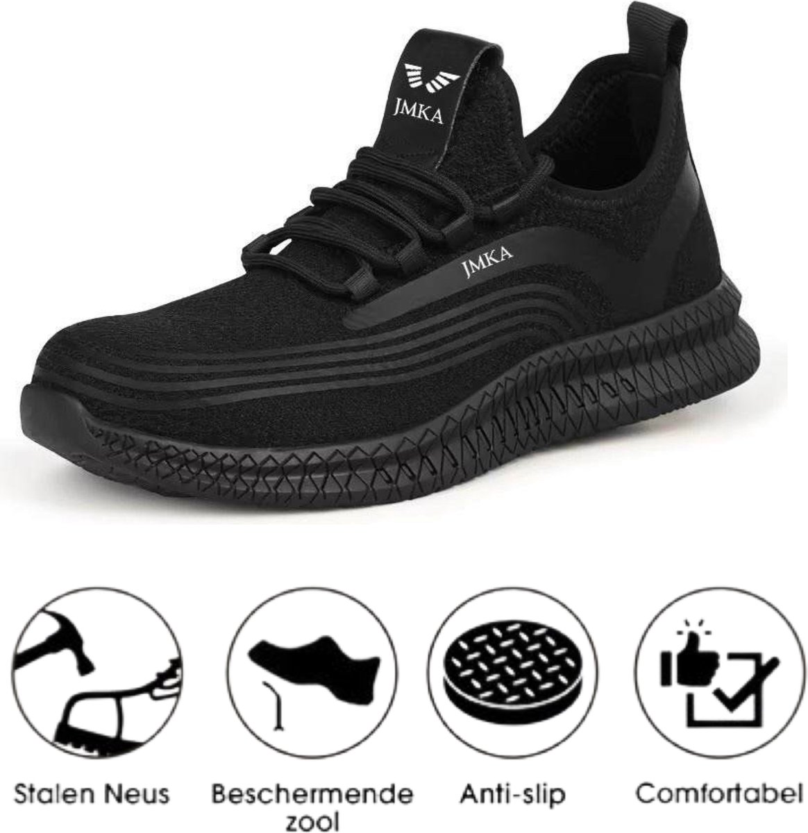 JMKA Veiligheidsschoenen- werkschoenen- werkschoenen heren ...