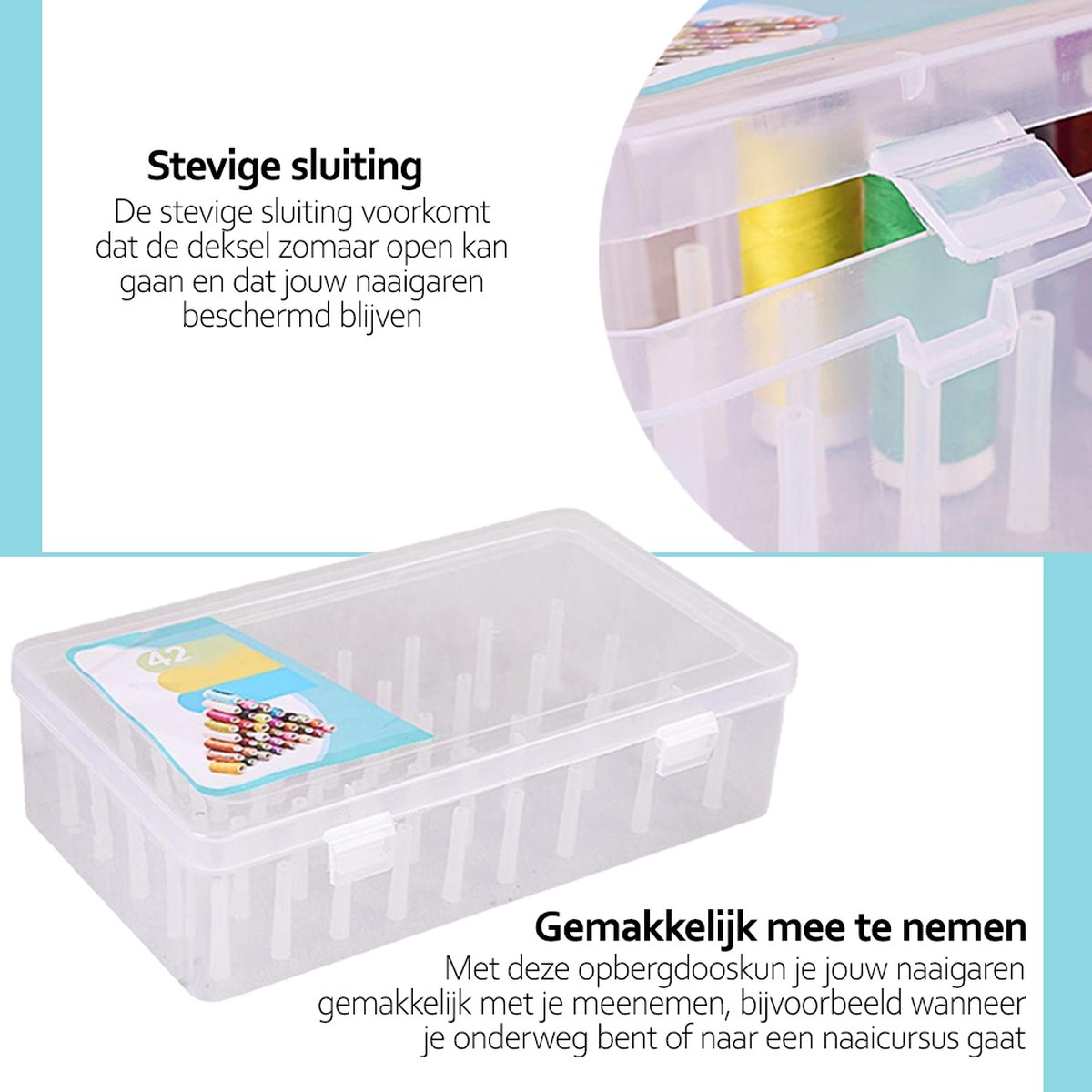 Deluqse Naaidoos Opbergbox - Naaidoos - Naaimand - Naaibox - Naaigaren ...