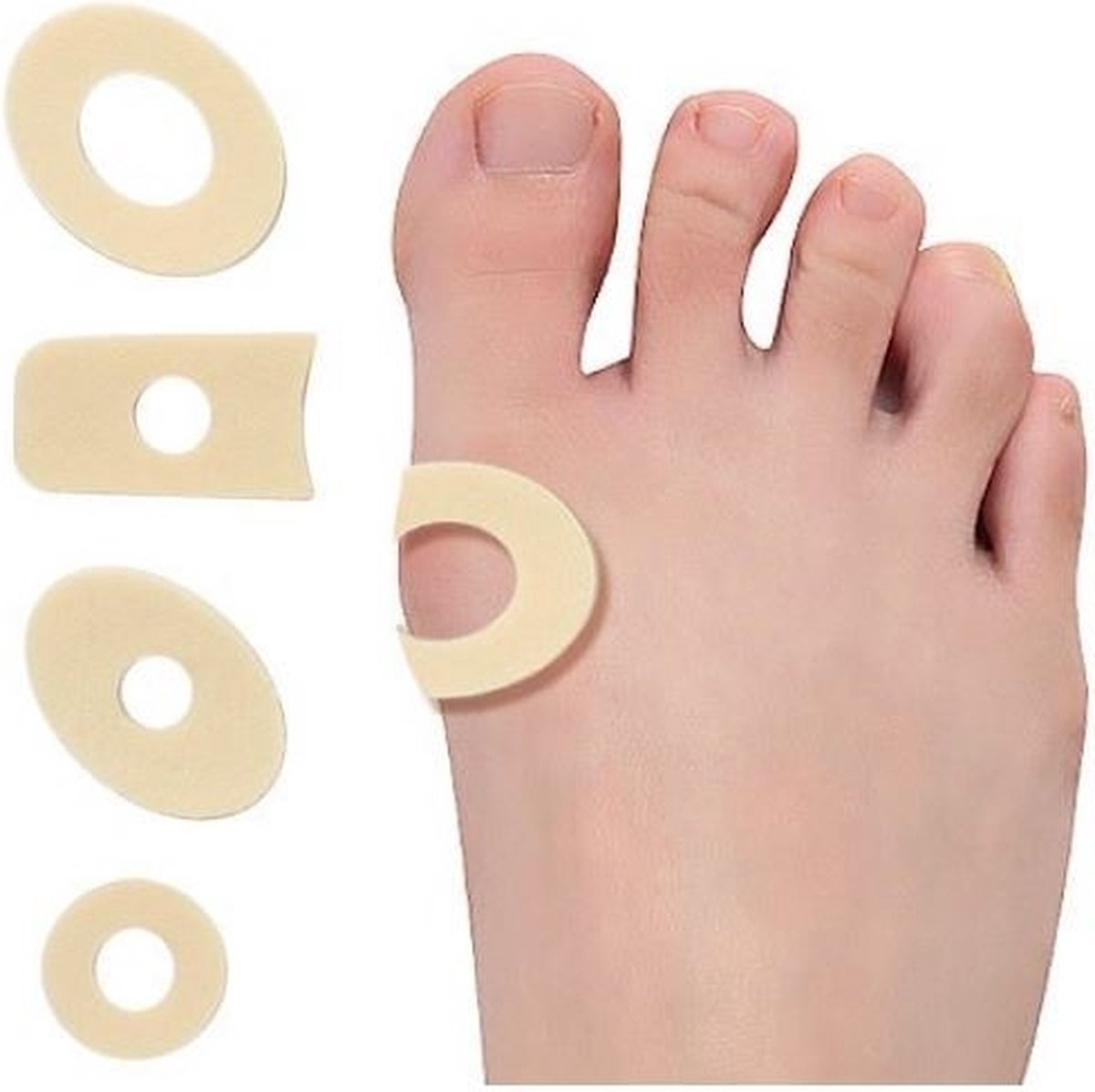 Likdoornpleisters - likdoorn - eksteroog - blaren - schuim ringen set ...