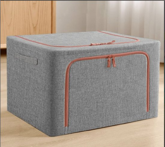 Luxe Stoffen Opbergdoos met stalen frame - 66 Liter - Kleding opberg ...