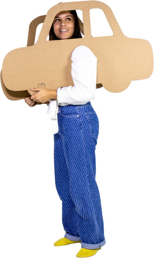 Kartonnen Auto verkleedkleding - Cadeau van Duurzaam Karton - KarTent ...