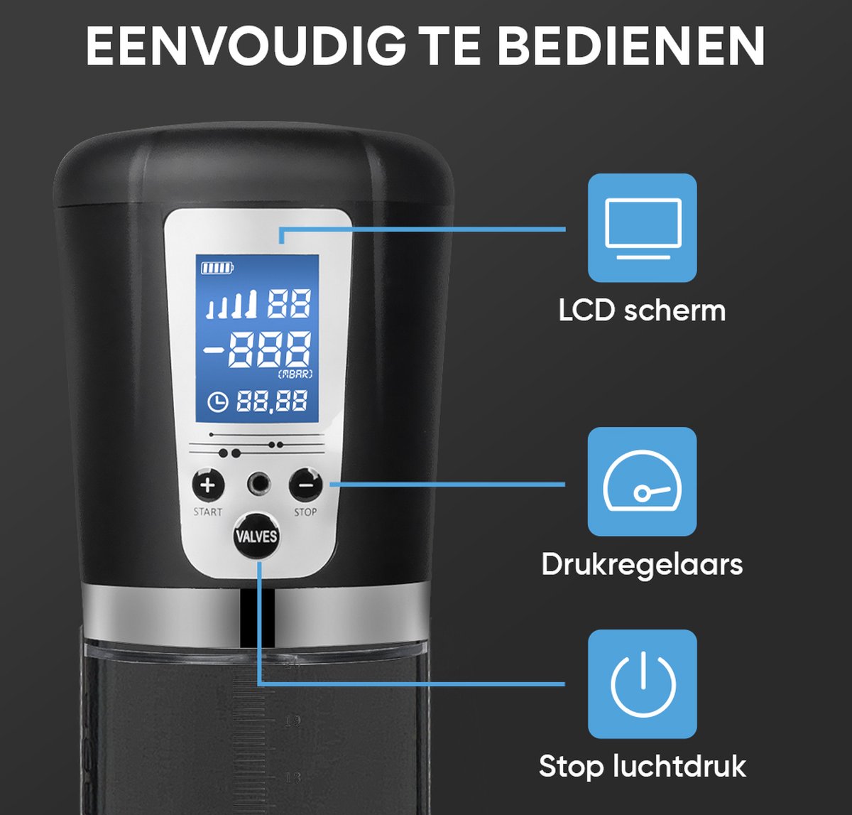 Viaman Extendor penispomp - Elektrische erectiepomp met 6 standen ...