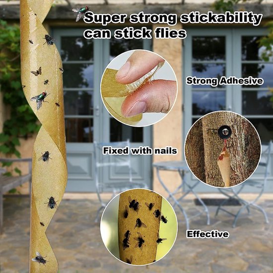 Vliegenval Lijmval tegen Vliegen, Muggen en Motten - 4 per Pak - Set ...