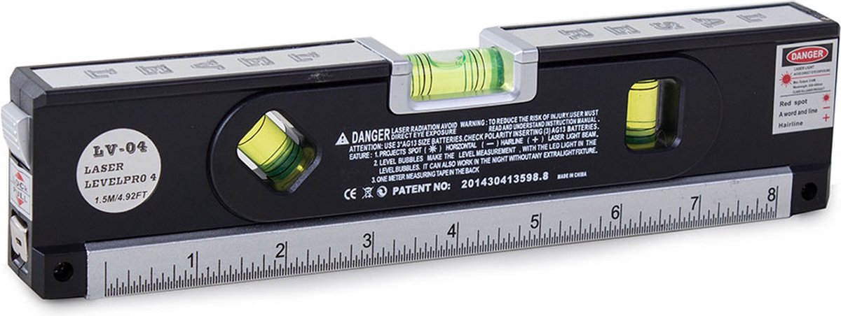 Laserwaterpas met LED-verlichting | bol.com