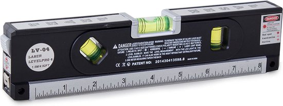 Laserwaterpas met LED-verlichting | bol