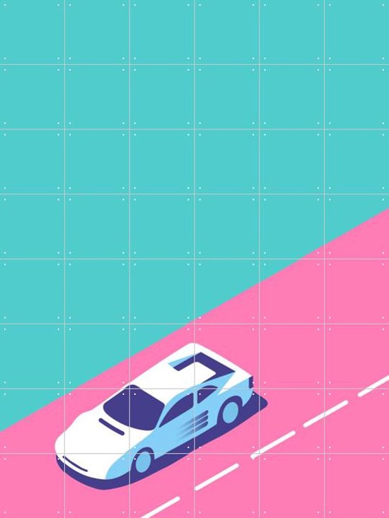 IXXI Miami Vice - Wanddecoratie - Abstract - 120 x 160 cm | bol