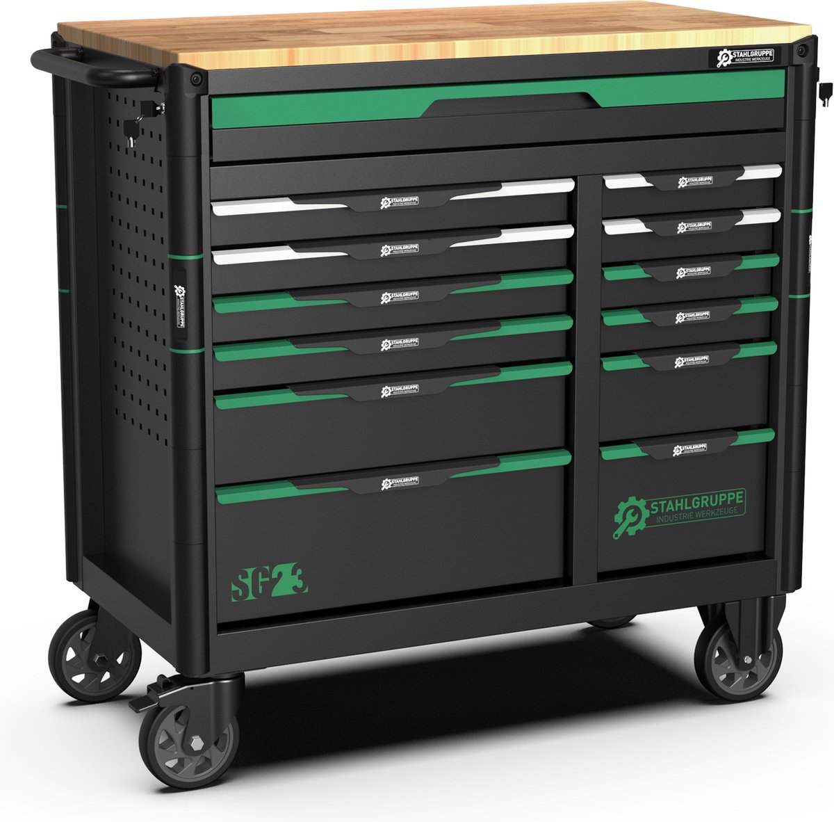 Stahlgruppe SG23 - Gereedschapwagen - 13 Laden - 448pcs | bol.com