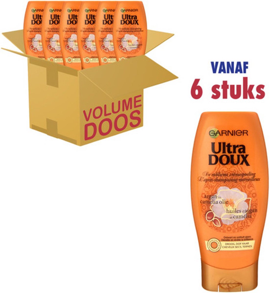 Garnier Ultra Doux Conditioner Argan & Camélia Olie (6 x 200ml) | bol.com