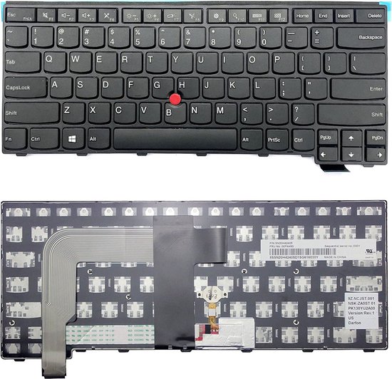 Lenovo 00PA493 US/NL Qwerty keyboard (non-backlit) | bol.com