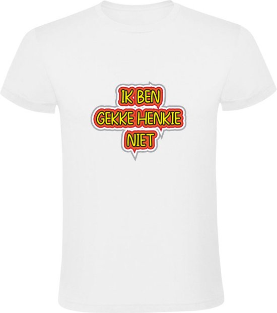 Ik ben gekke Henkie niet Heren T-shirt - henk - grappig | bol