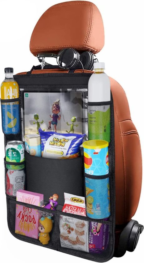 Autostoel Organizer - 1 Stuk Zwart 600D - Waterdichte Oxford-stof Auto ...