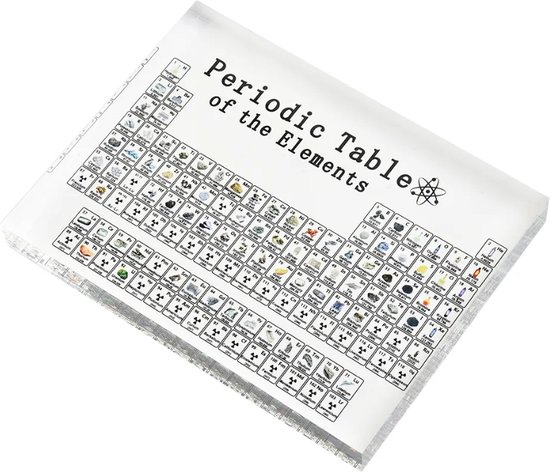 Periodiek systeem van elementen - Scheikunde - Met afbeeldingen - Acryl ...