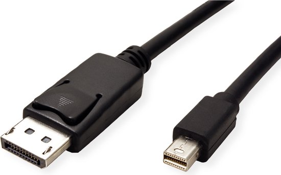 ROLINE GREEN DisplayPort kabel, DP Male - Mini DP Male, TPE, zwart, 2 m ...