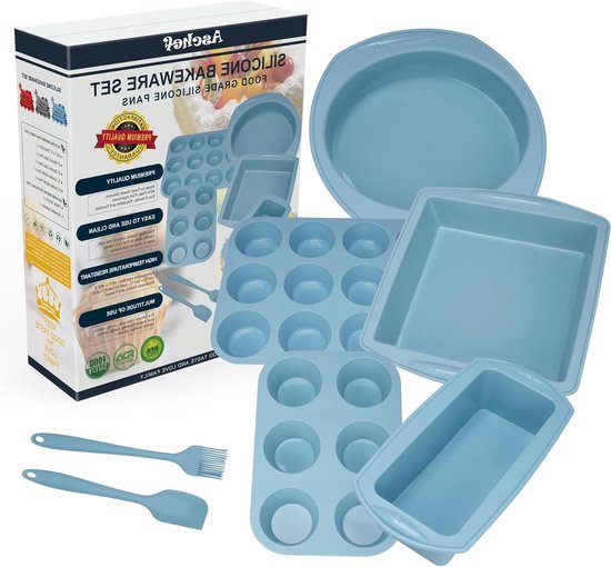 Siliconen Bakvormen Set - Non-stick Bakblikken - Cakevorm Broodbakvorm ...