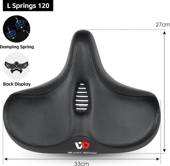 Jake Boss Life Tools - Ergonomisch Fietszadel - Extra Breed Zadel voor ...