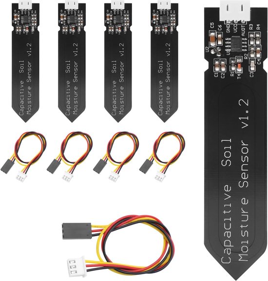 Bodemvochtigheidssensor voor Arduino - Capacitive Hygrometer zonder ...