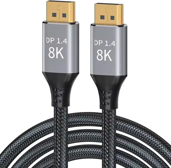 DisplayPort-kabel 3M Ultra HD 8K 4K Hoge Snelheid 32.4Gbps | bol