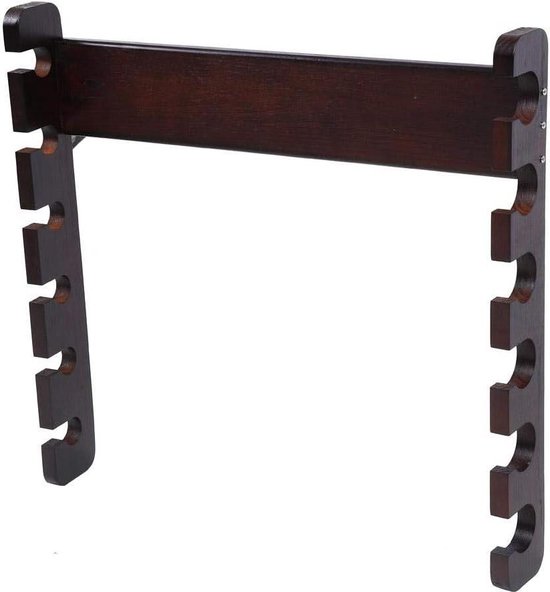 Fishing Rod Rack - Wall Mounted Wooden Pole Stand Carrier for Fishing ...