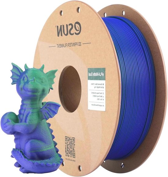 Dual Colour 1.75mm Matte Gloss Free Texture 3D Printing Filament 1KG ...