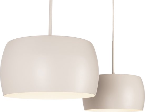 Lumidora Hanglamp 75168 - ZWEEDS - 2 Lichts - E27 - Beige - Zand - Metaal | bol